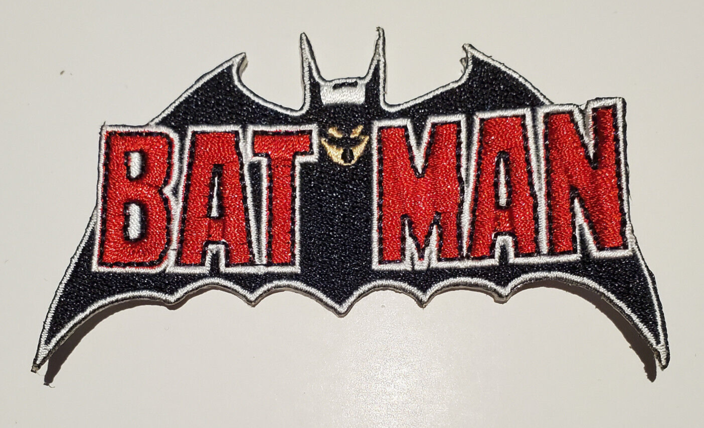 Vintage Batman Logo Die Cut 4" DC Comics Patch-Out of Production- USA Mailed | eBay