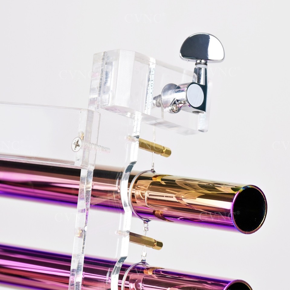 CVNC 432HZ 8 Tubes Aurora Realm Multiple Colored Crystal Singing Harp ...