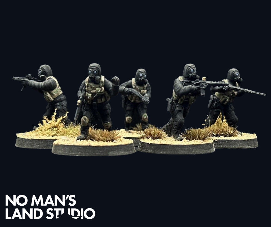 Modern SAS Miniatures X5 Spectre Operations Spec Ops 28mm Pro Painted ...