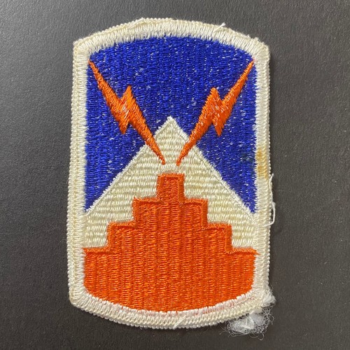 US Army 7th Signal Brigade Patch Orange Lightning Bolts | eBay