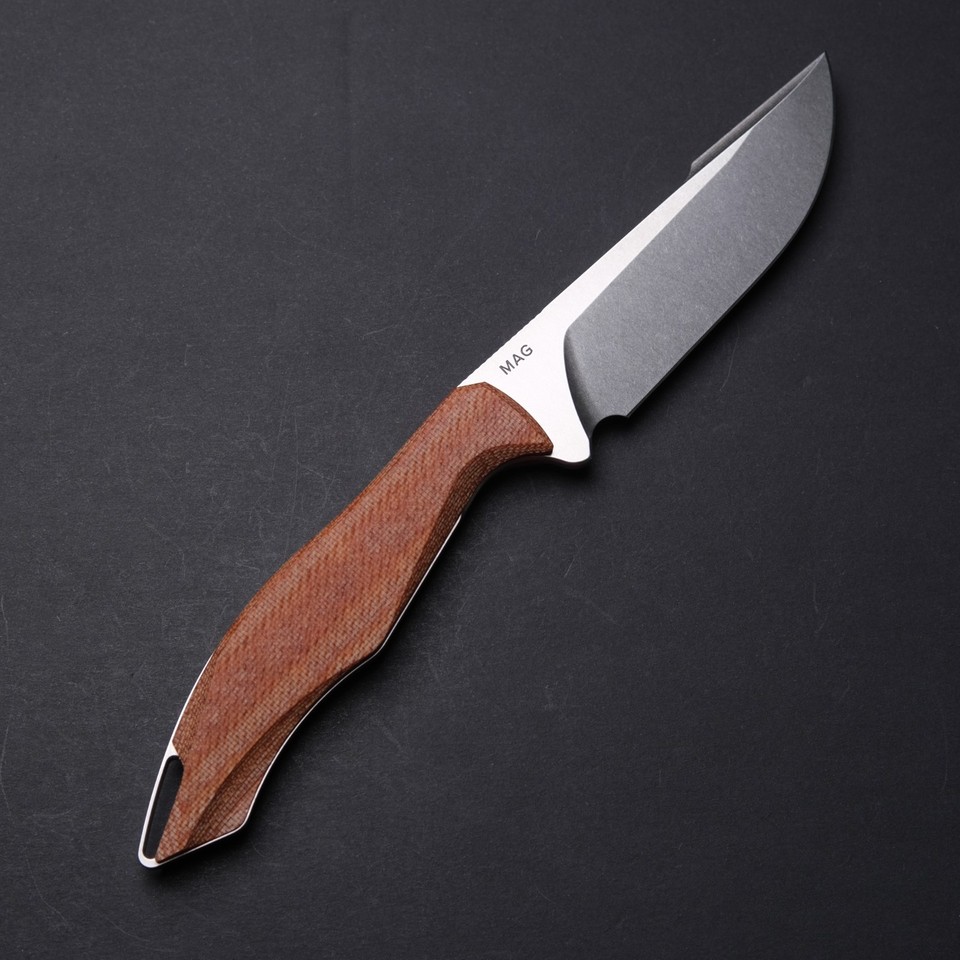 Koenig Knives Helo Fixed Blade - Natural Micarta / MagnaCut Blade | eBay