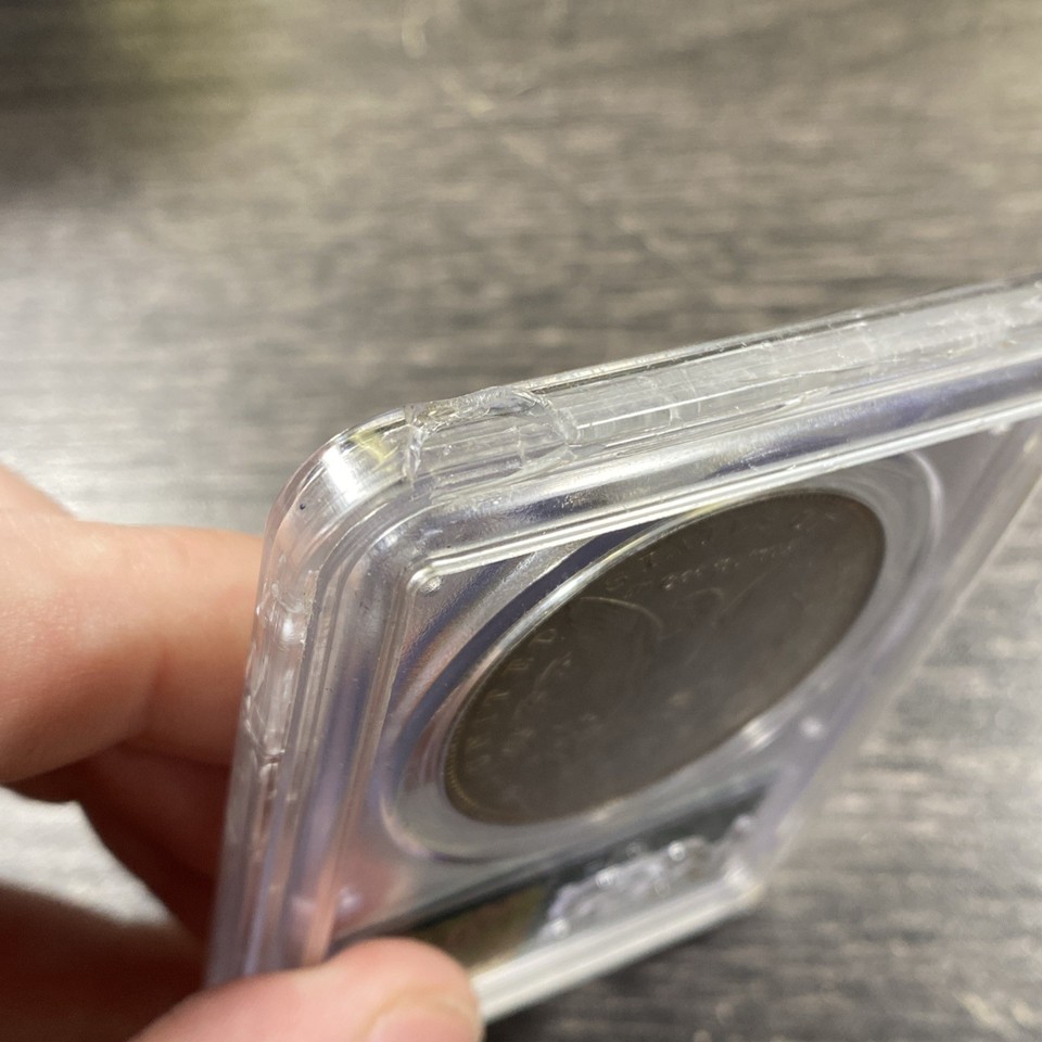 1887 $1 Morgan Silver Dollar PCGS MS63 Doily Holder CAC (Chipped Slab ...