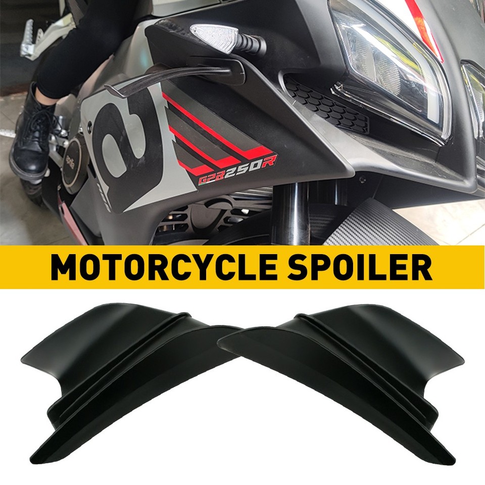 1Pair Motorcycle Side Winglets Air Deflector Wing Aerodynamic Spoiler ...