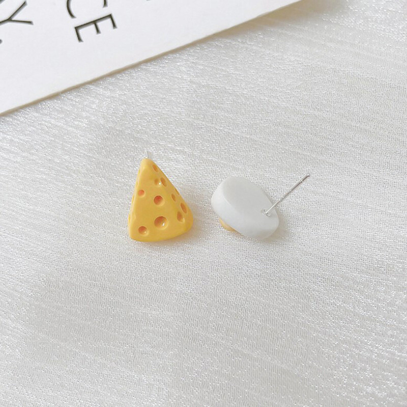 Cute And Fashionable New Mouse Cheese Earrings For Women Cartoon Ear ...