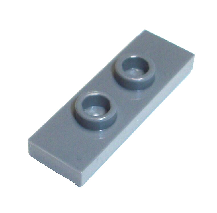 Lego - Seven 1x3 Mod Thin Tiles - 2 Open Studs - Dark Stone Grey ...
