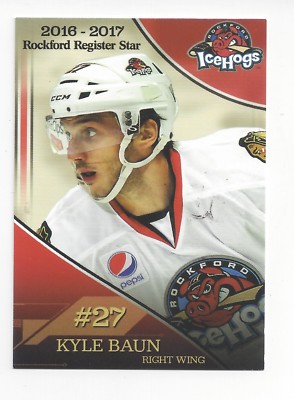 2016-17 Rockford IceHogs (AHL) Kyle Baun (Vienna Capitals) | eBay