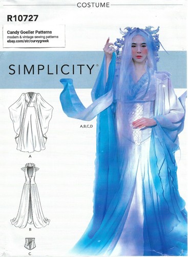 Simplicity R10727 Dragon Fantasy Cloud Gown Costume Sz 6-14 UNCUT ...