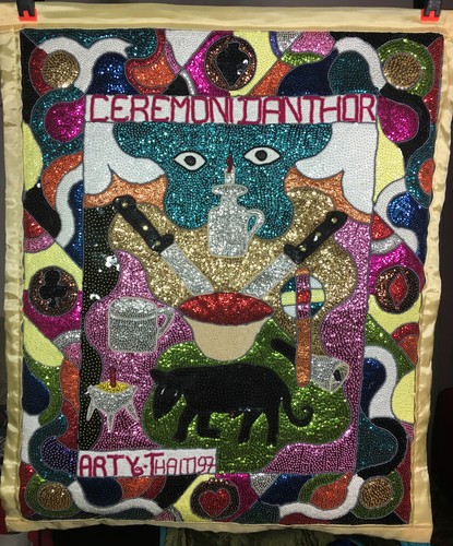 Haitian Voodoo Vodou Flag Ceremoni Erzulie Danthor Yves Telemaque 1997 ...