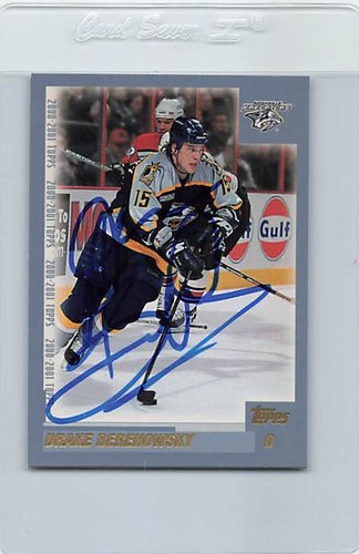 2000/01 Topps #36 Drake Berehowsky Predators Signed Auto *H519 | eBay