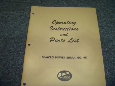 Fabrication - Shear Diacro