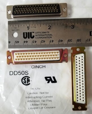 DD-50S D-Sub Connector Plug 50 Pins Female NEW -Price per bag of 5 ...