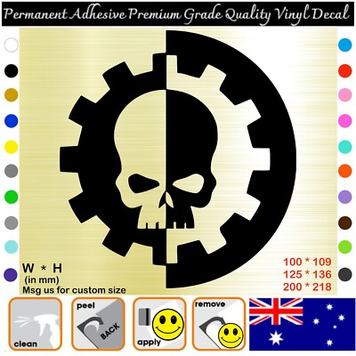 Warhammer 40k Adeptus Mechanicus - Adhesive Vinyl Decal Sticker Car ...