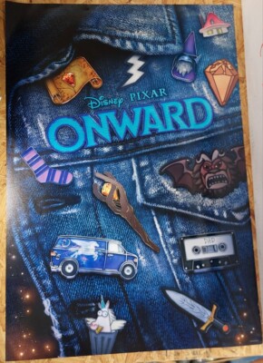 Onward Embossed 3D Disney Poster 27x18.5 inch Print D23 Expo Exclusive ...
