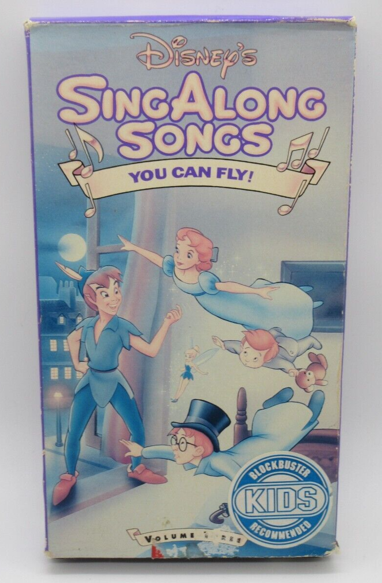DISNEY - SING ALONG SONGS: YOU CAN FLY VOL. 3 VHS VIDEO, CLASSIC FUN ...