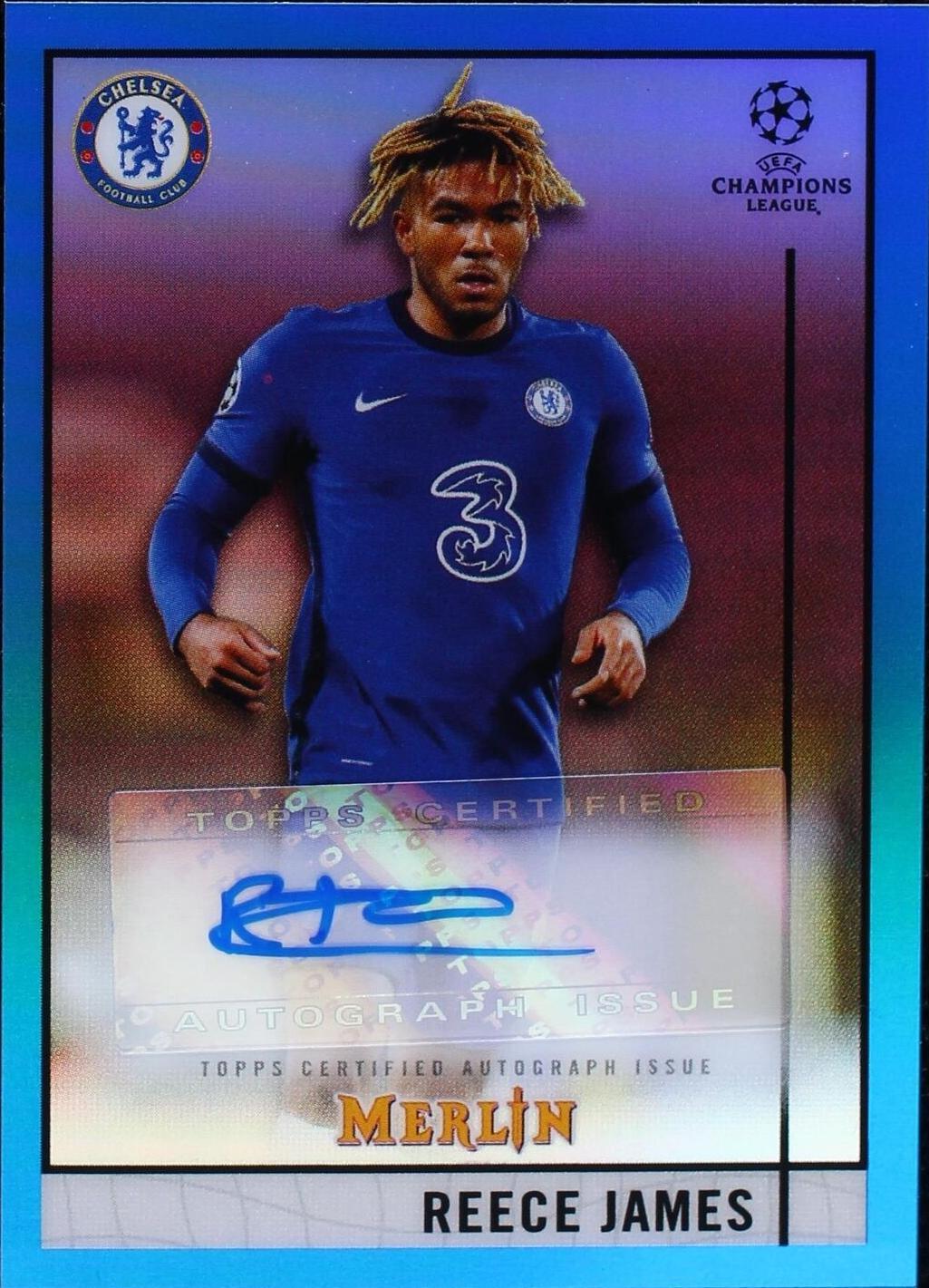 2020-21 Topps Merlin Collection Chrome UCL - Chrome Autographs Reece ...