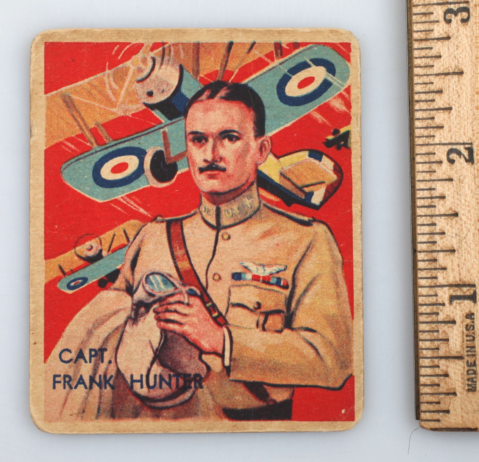 Vintage 1934 Sky Birds Trading Card Capt. Frank Hunter National Chicle ...