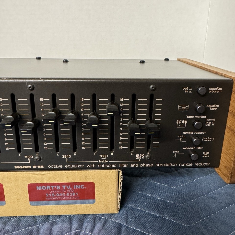 AUDIO CONTROL C-22 STEREO OCTAVE EQUALIZER - SERVICED - CLEANED ...