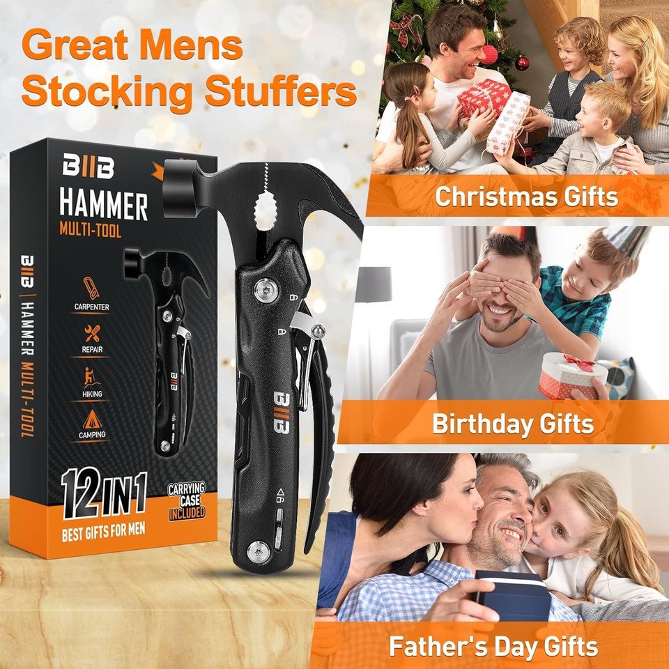 Multi Tool Gadgets Gifts for Men, Stocking Fillers- Men Christmas Gift ...