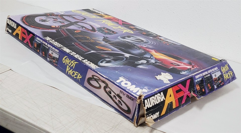 H-889 VINTAGE 1987 TOMY AURORA AFX #8607 GHOST RACER ELECTRIC SLOT CAR ...