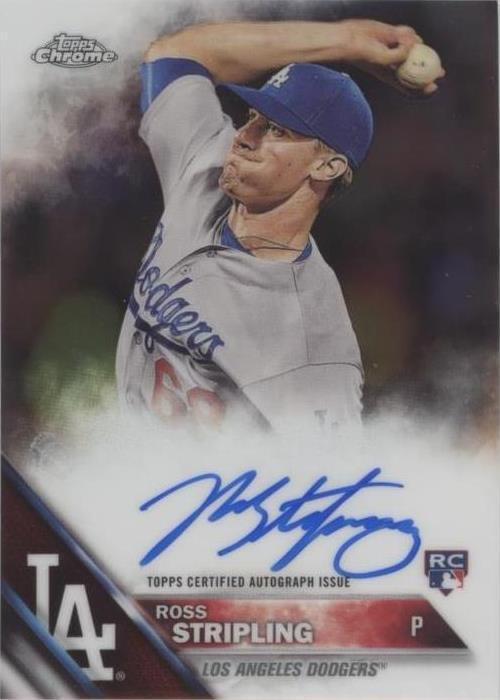 2016 Topps Chrome - Rookie Autographs Ross Stripling #RA-RS (AU, RC ...