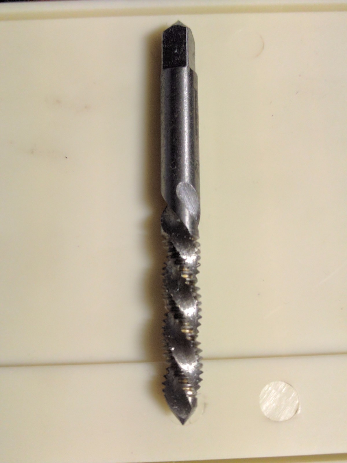 HSS LH left handed hand tap M6. x 1.0, Spiral Flutes bottom plug ...