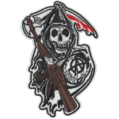 Sons Of Anarchy Iron On Embroidered Patch Biker Patch (Samcro, SOA ...