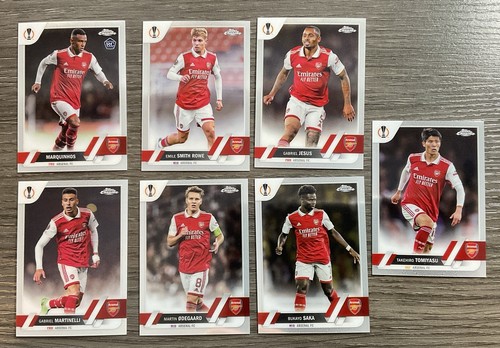 2022-23 Topps Chrome UEFA Arsenal Team Set (7) Cards | eBay