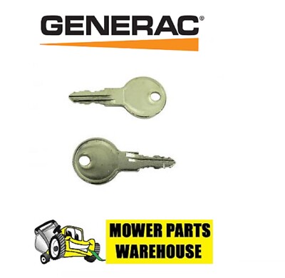 2 NEW GENUINE OEM GENERAC GENERATOR KEYS 0G66240KEY FOR LOCK SET 0G6624 ...