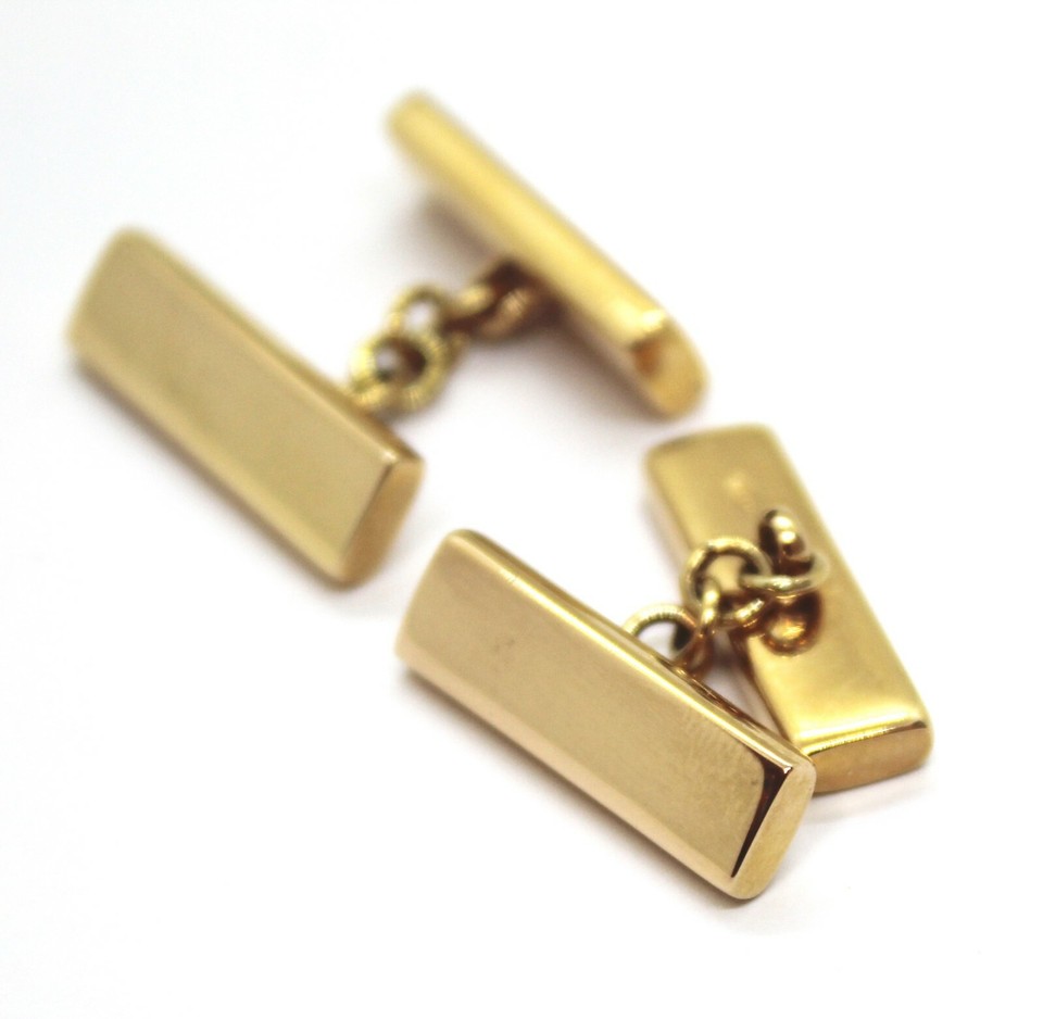 Rose Gold 18k Personalized Chain Cufflinks | eBay
