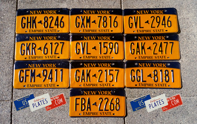 10 NEW YORK TAXI GRAPHIC LICENSE PLATES TAGS DECOR BULK SET LOT ART BIG ...