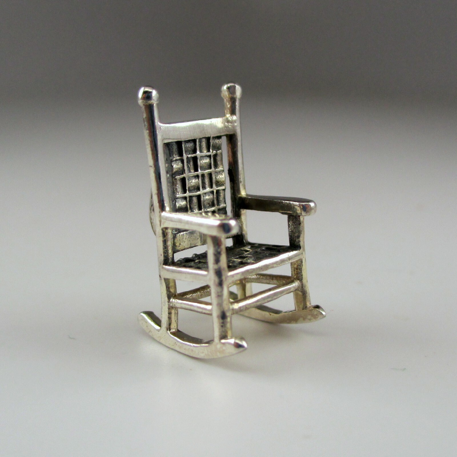 Sterling Silver ROCKING CHAIR Charm for Bracelet ROCKER Country RUSTIC ...