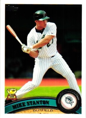 2011 TOPPS MIKE STANTON GOLD CUP ROOKIE BASEBALL CARD #135 | eBay