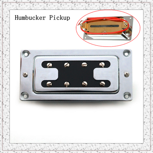 4String Chrome Bass Guitar Pickups Humbucker Set (N+B) Double Coil ...