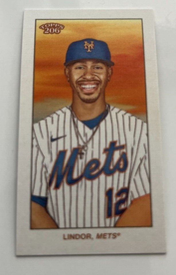 FRANCISCO LINDOR 2021 Topps T206 Wave 1 PIEDMONT parallel back card | eBay