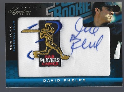 2012 Panini Signature Series Rookie MLBPA Logo #110 David Phelps 227/ ...