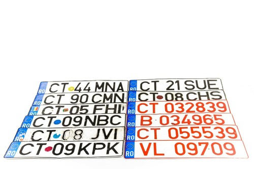 Lot of 12 Authentic Mixed Romanian RO License Plates 2007-2015 | eBay