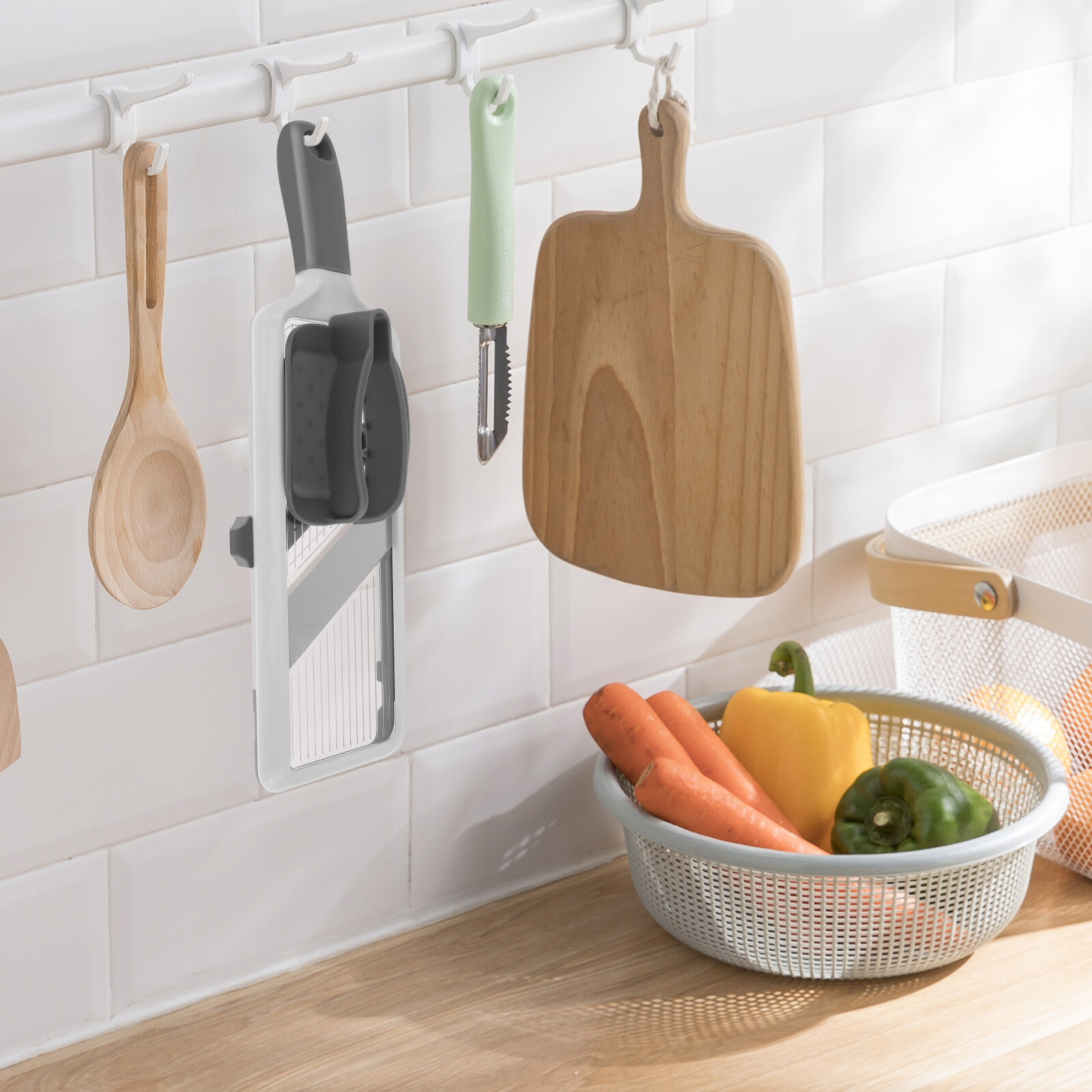 Handheld Mandoline Food Slicer with Handle Adjustable Thickness ...