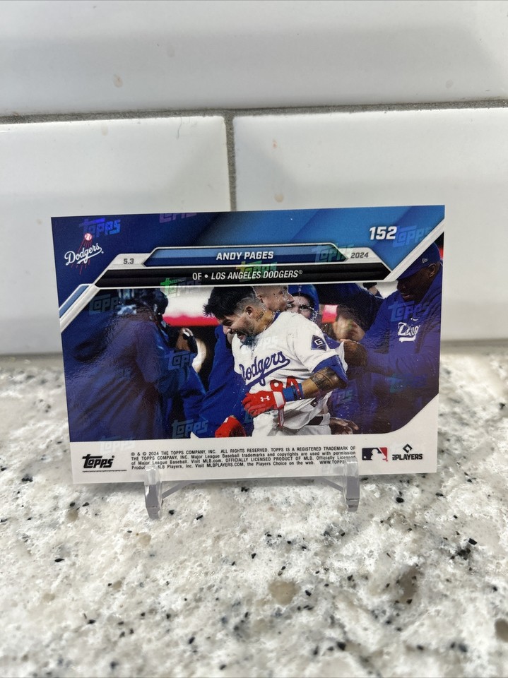 2024 Topps Now Andy Pages Rookie Card #152 ⚾️ First Career Walk Off ⚾ ...