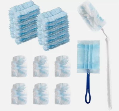 Flash Dust Magnet Fluffy Duster Kit with Extendable Long Handle & 20 ...