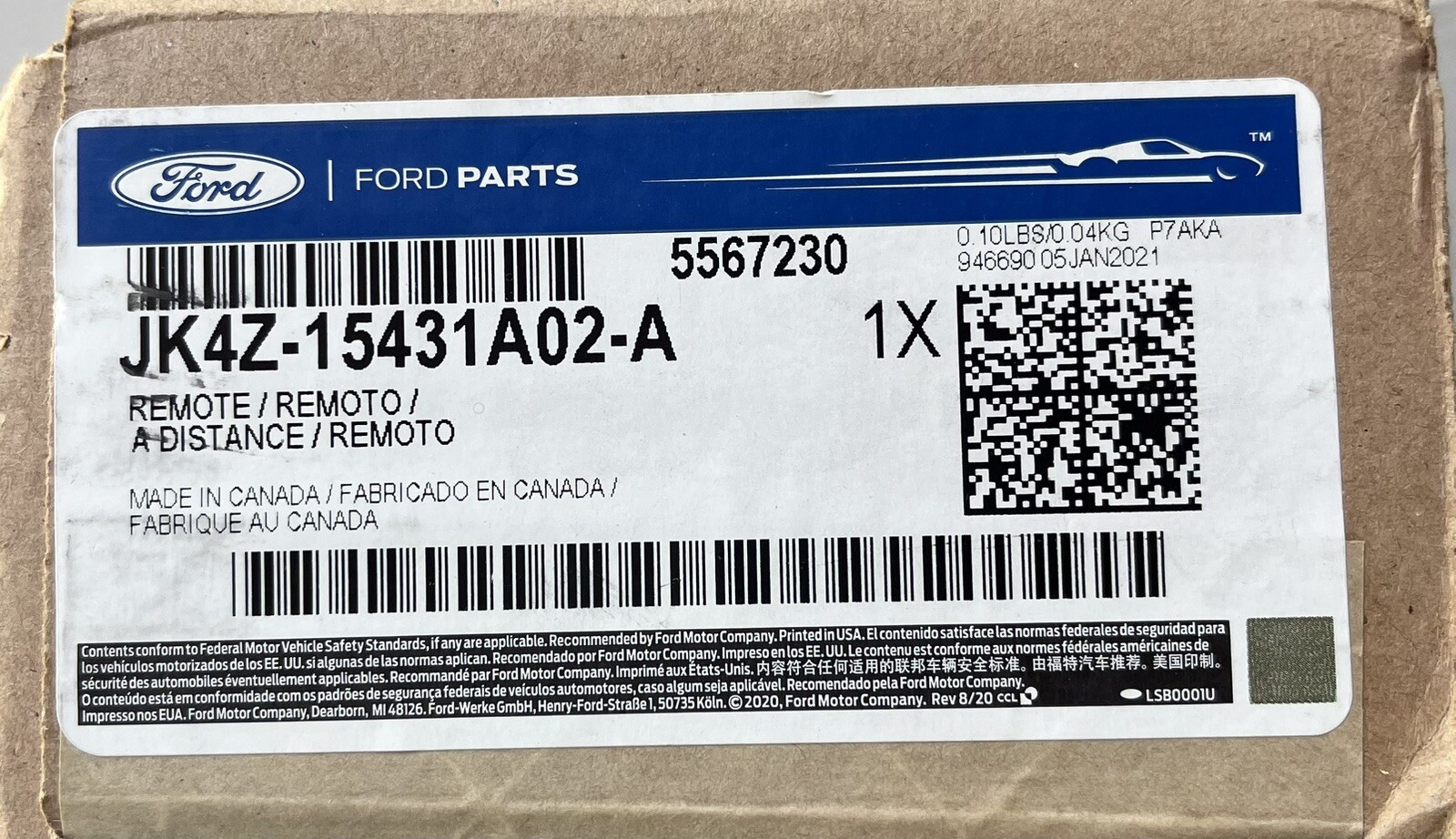 NEW OEM Ford Rear Right Cargo Door Latch JK4Z-15431A02-A Ford Transit ...