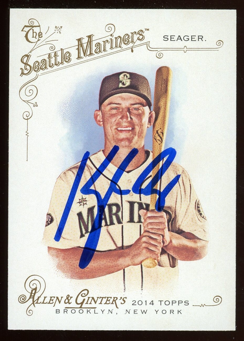 2014 Topps Allen Ginter A&G KYLE SEAGER Signed Card autograph AUTO ...