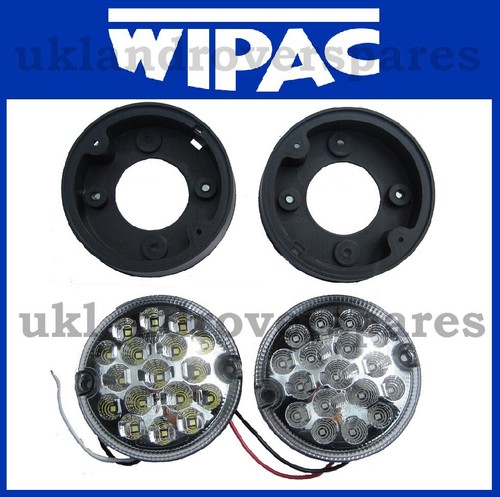 LAND ROVER DEFENDER WIPAC CLEAR LED FOG & REVERSE LIGHT / LAMP UPGRADE ...