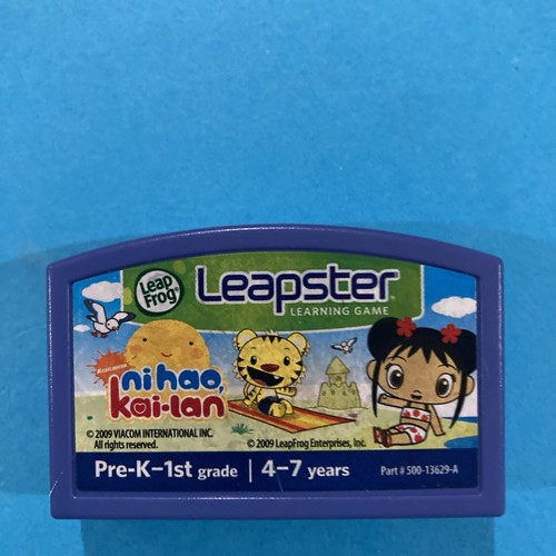 Leap Frog Leapster Learning Game Nihao Kai-lan Pre-K - 1st Grade 4-7 ...