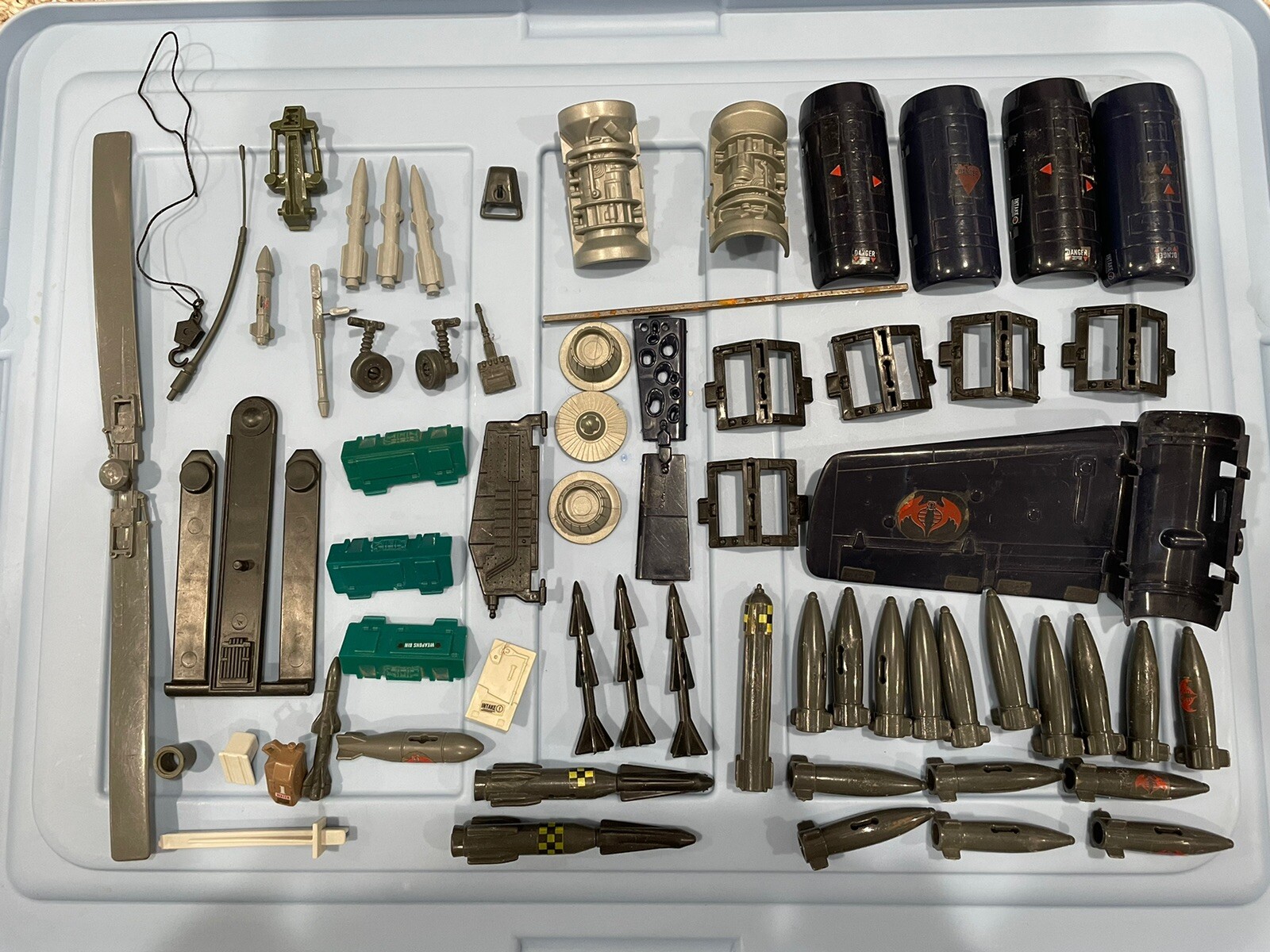 GI Joe Cobra 1983 1984 Vehicle Parts Lot Rattler Vamp Mk II Whale Fang ...