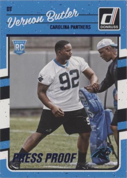 2016 Donruss - Rookies Vernon Butler #344 Press Proof Blue (RC) for ...