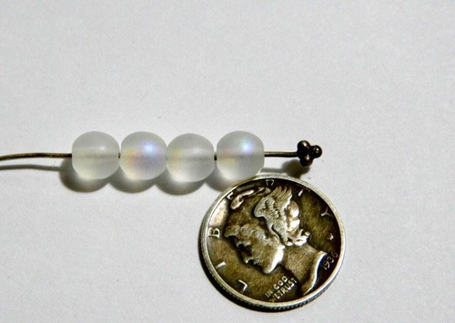 Crystal Matte AB (6mm) Vintage Glass Beads | eBay