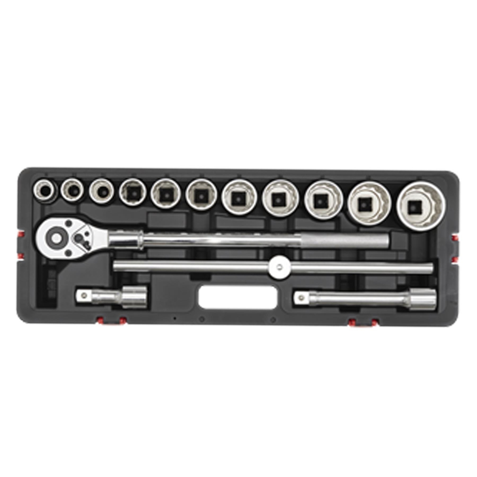 Sealey AK2583 Socket Set 3/4"Sq Drive 12-point WallDrive® 15pc Metric ...