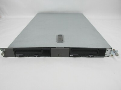 1U Rackmount 2x HP StorageWorks Ultrium 920 Tape Loaders SCSI 403721 ...