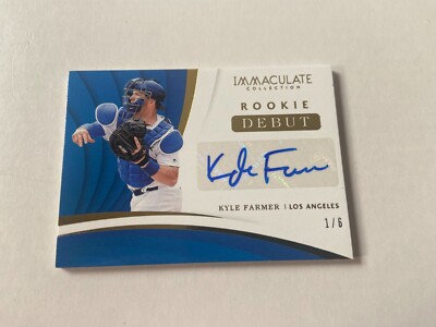 2018 Immaculate Rookie Debut Signatures Kyle Farmer RC SSP *1/6*FIRST ...