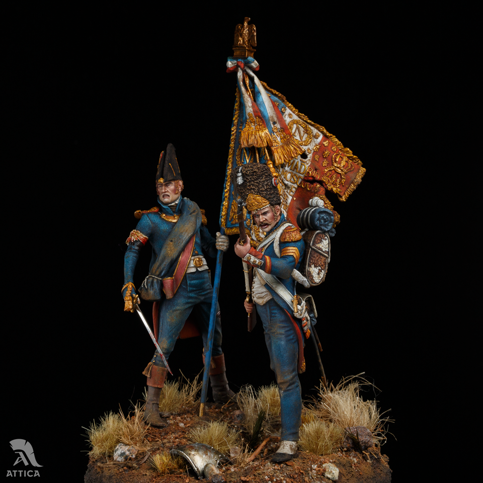 Guardsman and Standard Bearer 75mm Painted Toy Soldier Pre-Sale ...